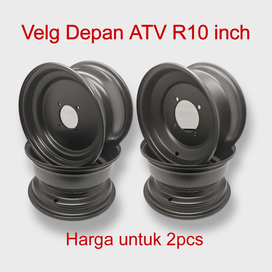 Jual Velg Depan ATV R 10 inch Mini Jeep - Buggy - Universal - 2pcs ...