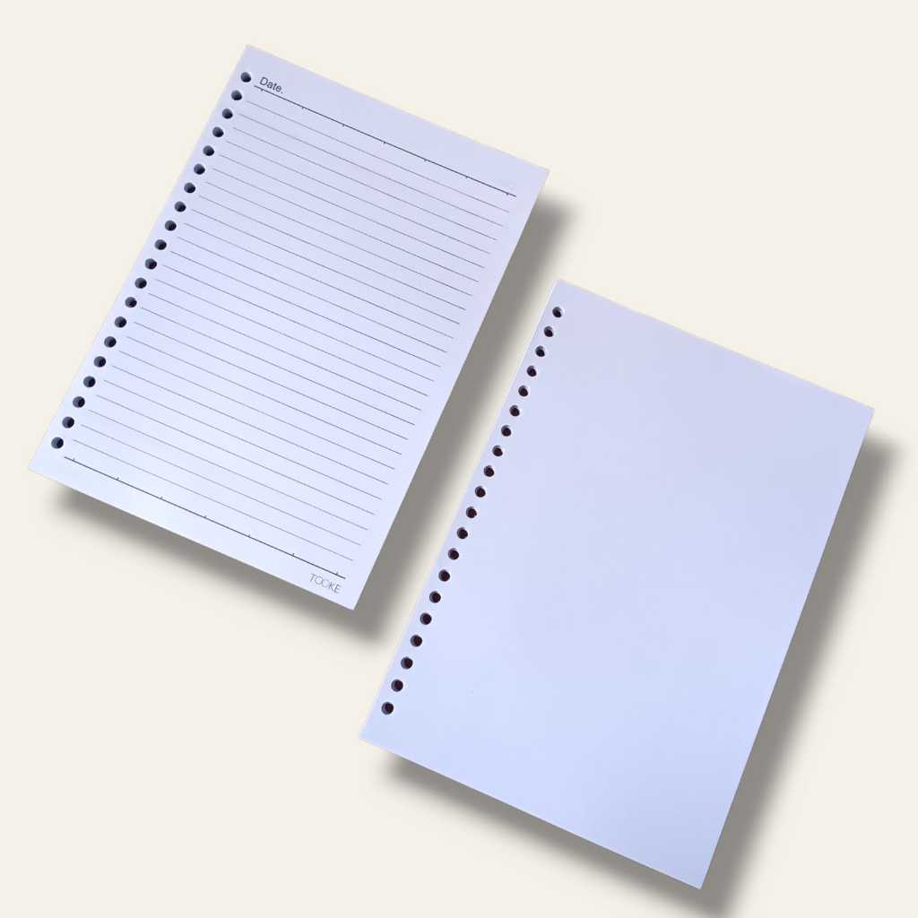 Jual LOOSE LEAF A5 / KERTAS BINDER A5 20 HOLES / ISI BINDER BAHAN HVS BERGARIS DAN POLOS ...