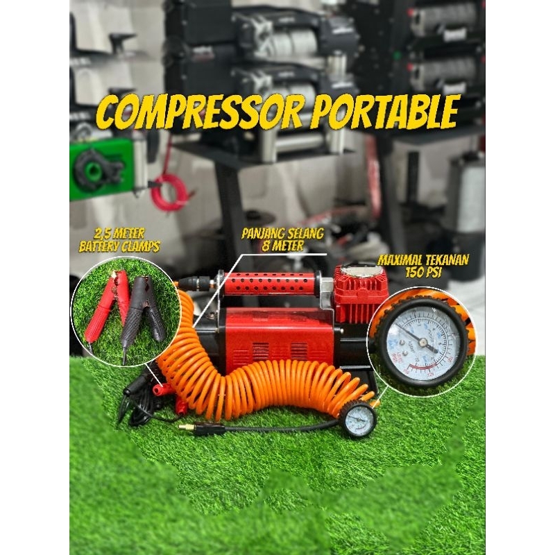 Jual Heavy Duty Compressor Portable 12V. Kompresor. Pompa Udara. Pompa ...