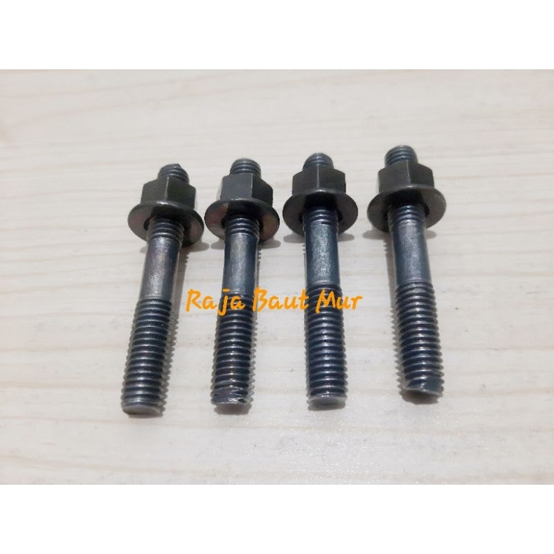 Jual Baut tanam blok head rx king m.8×8×56 baut 12 ( baut + mur ...