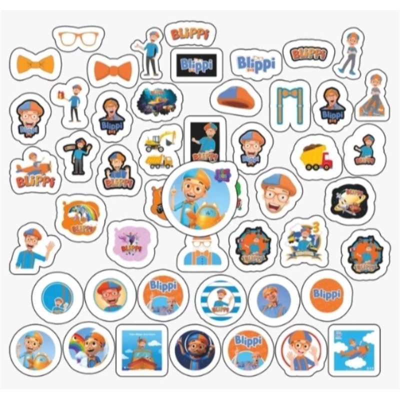 Jual sticker anak karakter blippi sticker blippi 100 pcs | Shopee Indonesia