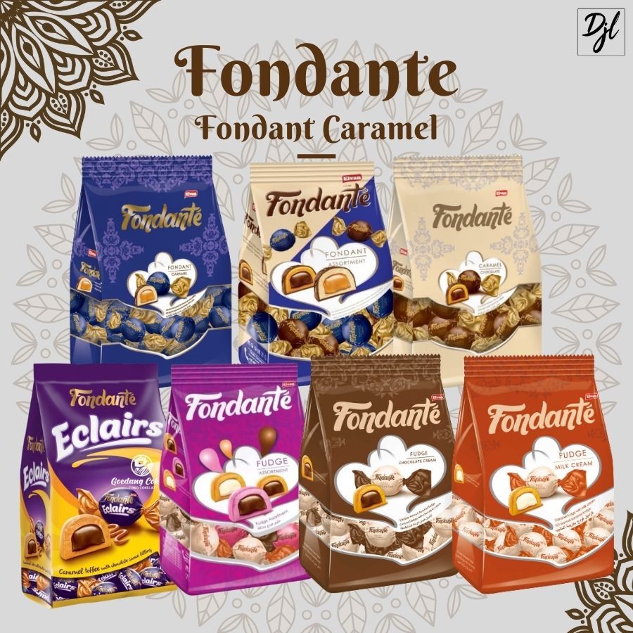 Jual Elvan Fondante Chocolate Candy Permen Cokelat 400g 1 Pouch ...