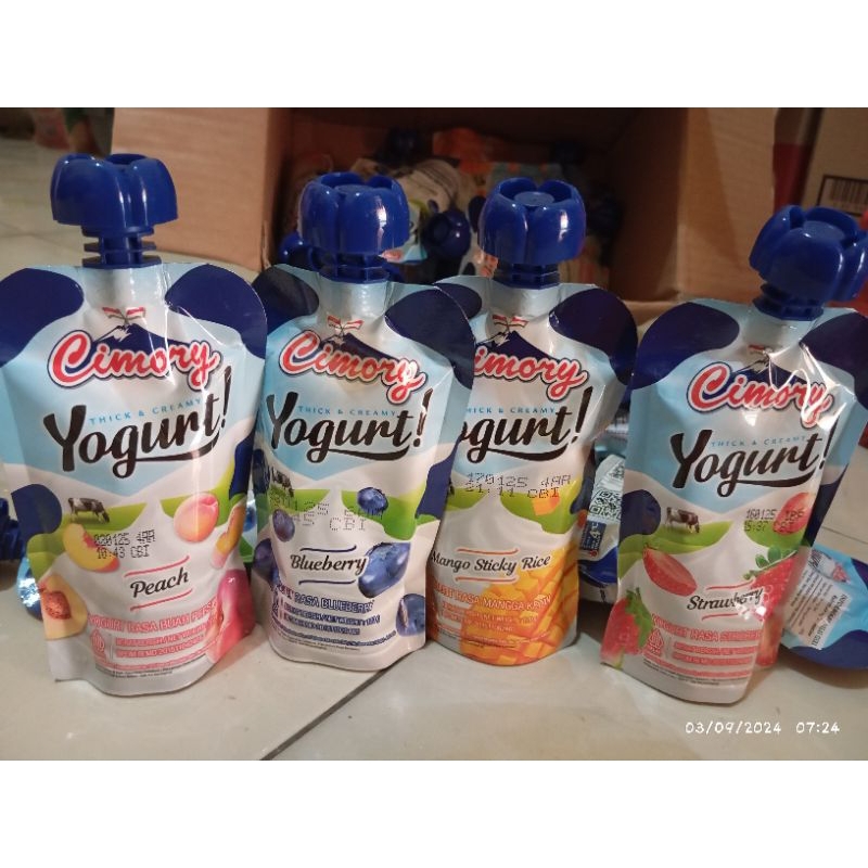 Jual Cimory Squeez 120g varian rasa mangga original bluberry mangga ...