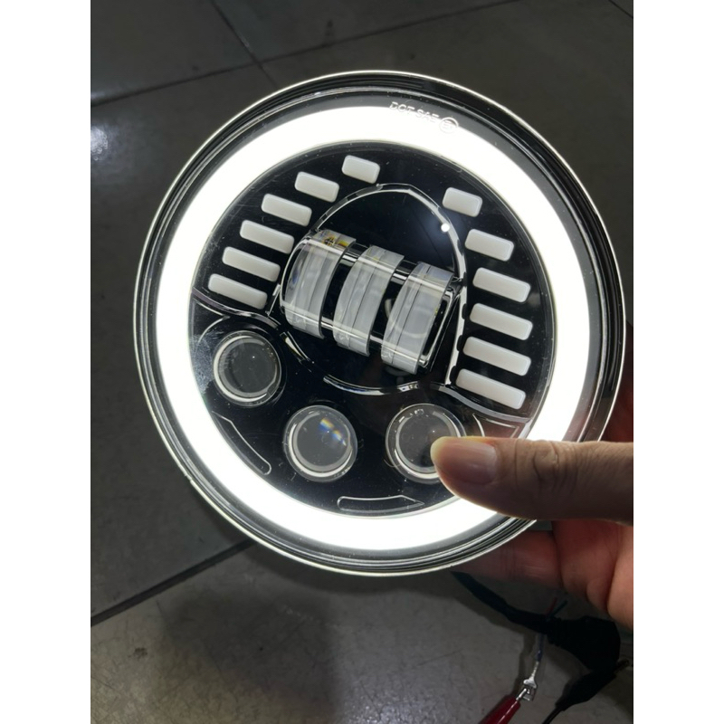 Jual Lampu depan Bulat Led 7 inch Lampu Projector depan Harley 7 inch ...