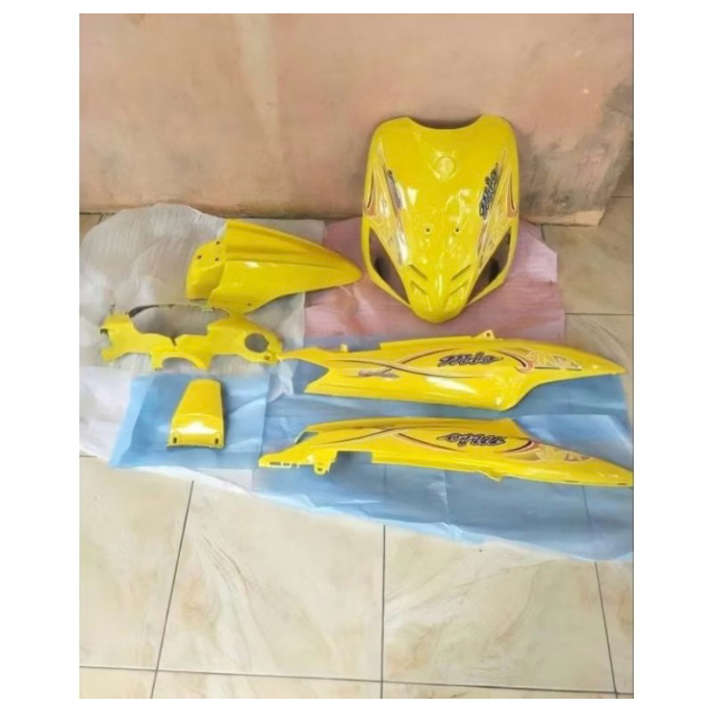 Jual Cover Full Set Body Warna Kuning Halus Yamaha Mio Sporty plus ...