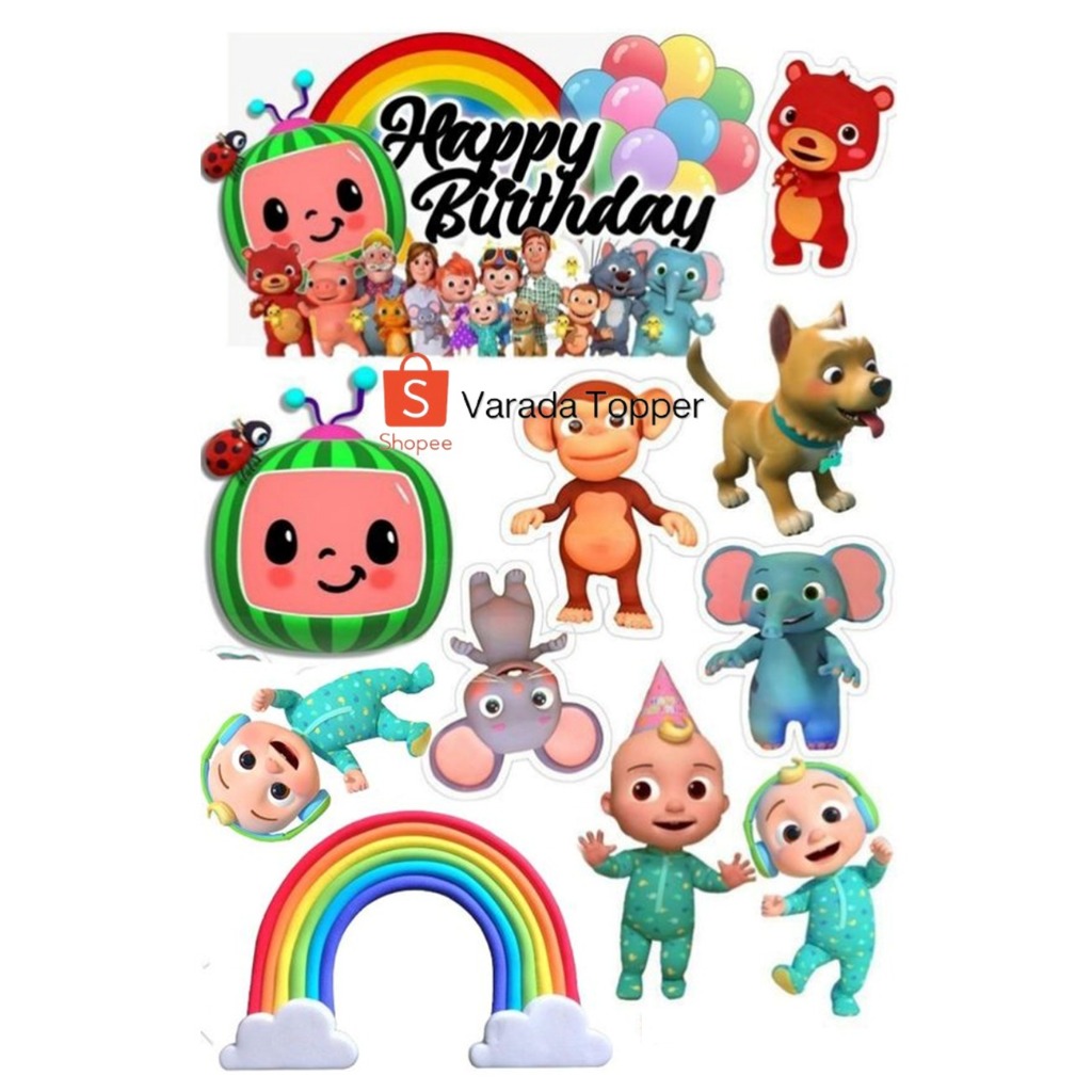 Jual Topper COCOMELON Custom Nama | Shopee Indonesia