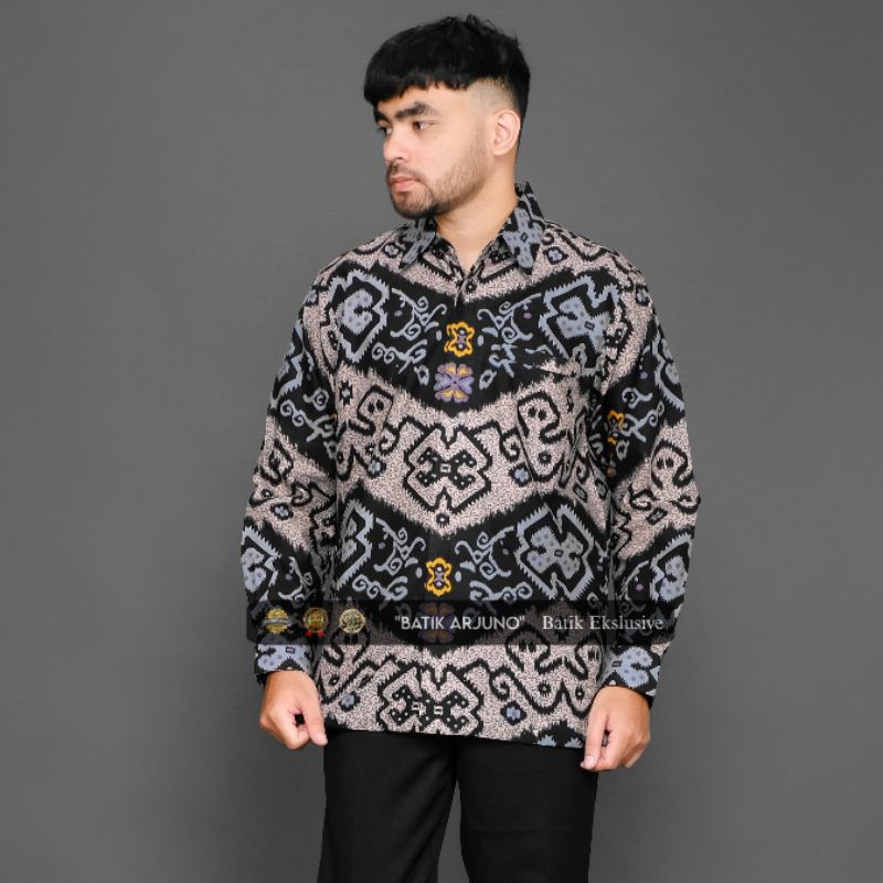 Jual kemeja batik pria lapis furing ekslusive lengan panjang baju batik ...