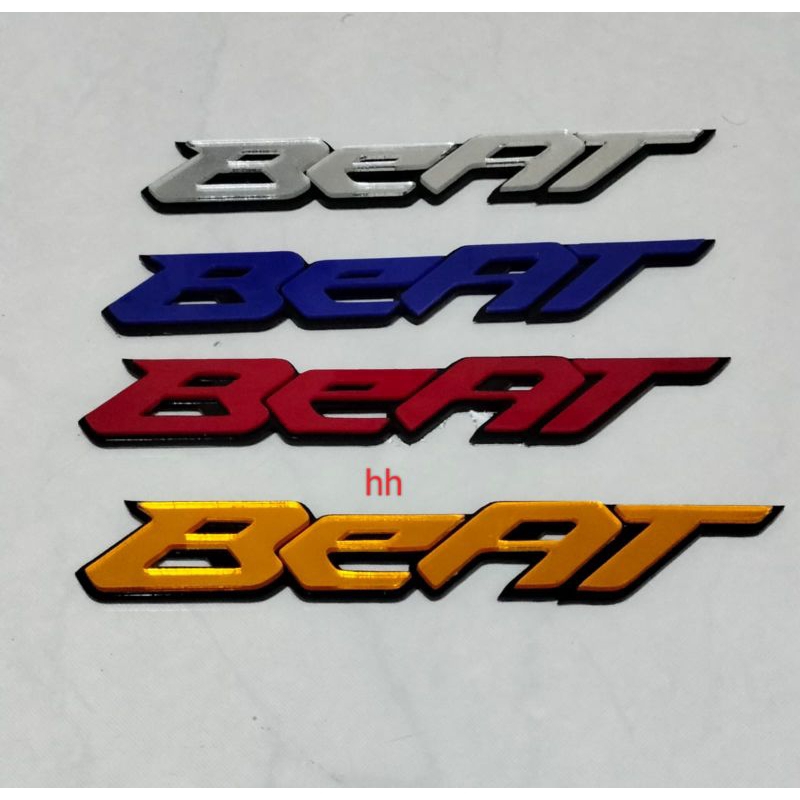 Jual Promo emblem beat logo beat 3 dimensi bahan akrilik buat motor ...