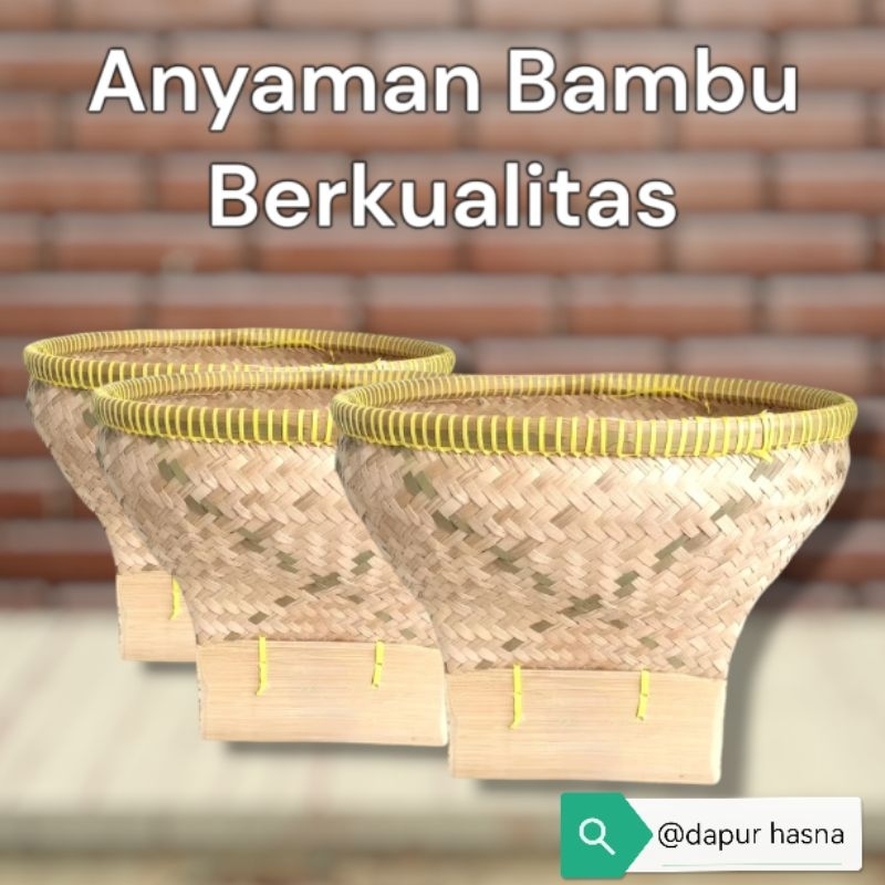 Jual Bakul Nasi Anyaman Bambu Boboko Bambu Tempat Penyimpanan Nasi ...