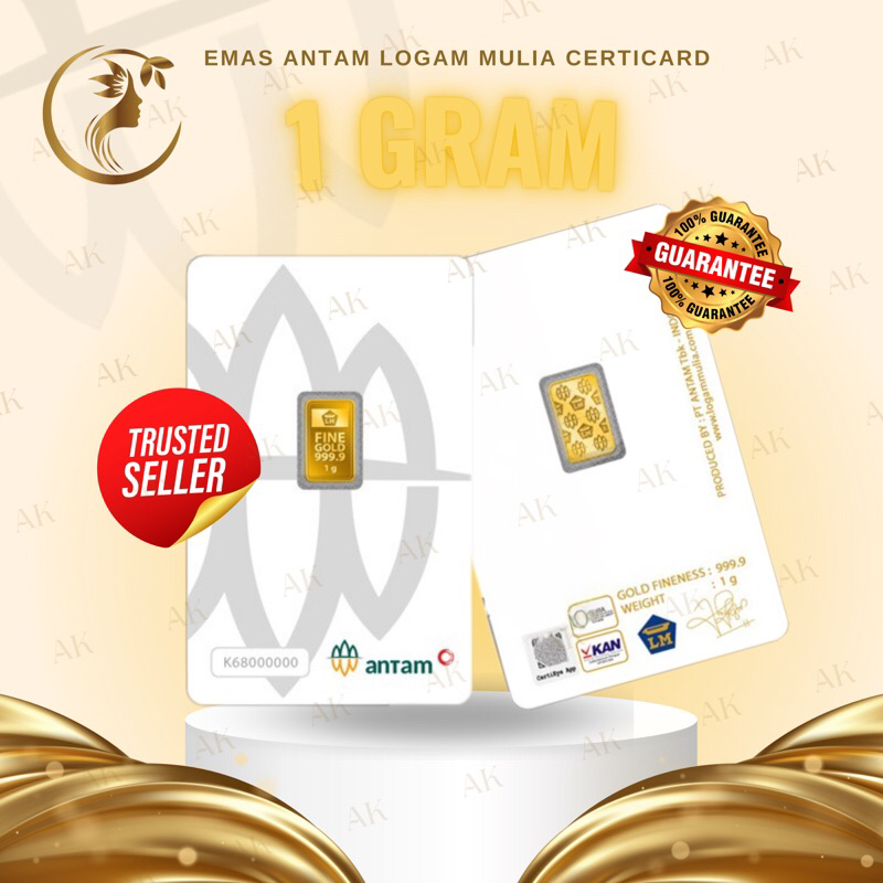 Jual LOGAM MULIA EMAS ANTAM 1 GRAM PRESS CERTIEYE TERBARU 2025 | Shopee ...