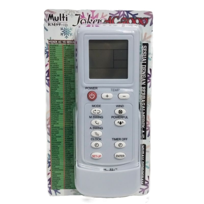 Jual Joker AC-7000 remot / Remote AC Universal Multi | Shopee Indonesia