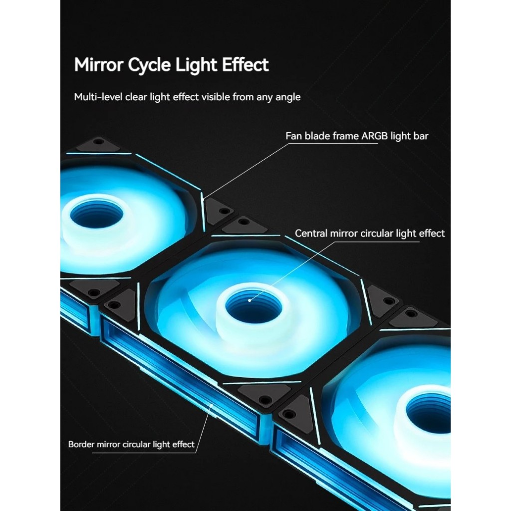 Jual Jungle Leopard Ausen Interstellar Prism Cableless Modular Fan ARGB ...