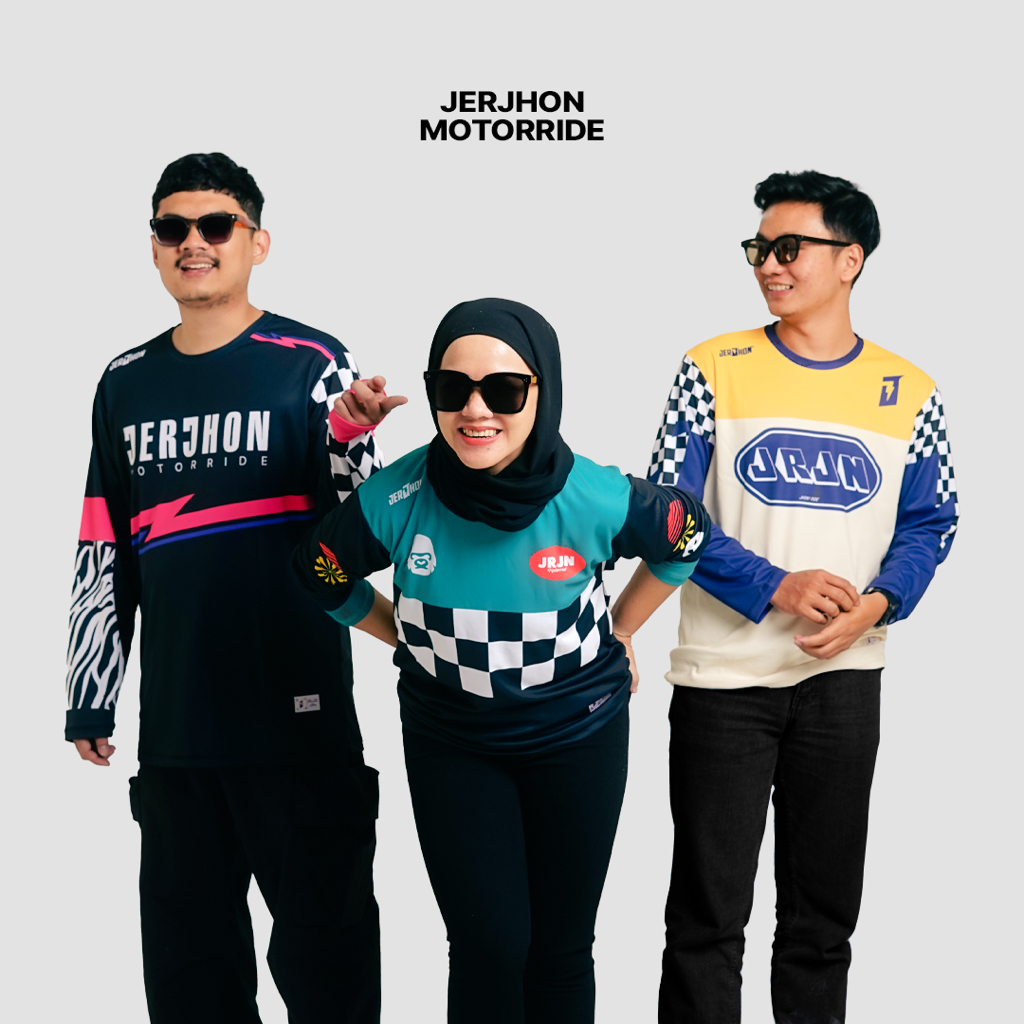 Jual Jerjhon Jersey Motor Riding Long Sleeve Unisex - Jerjhon MotorRide ...