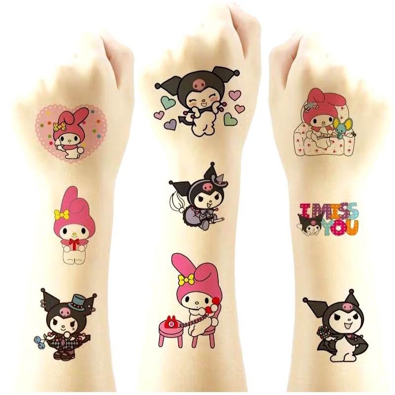 Jual mainan anak tato gambar kuromi sanrio melody cinamorol | Shopee ...