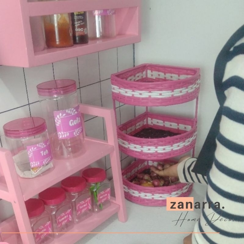 Jual Rak Dapur Serbaguna Wadah Bawang Tempat Bawang Susun Rak Bawang ...