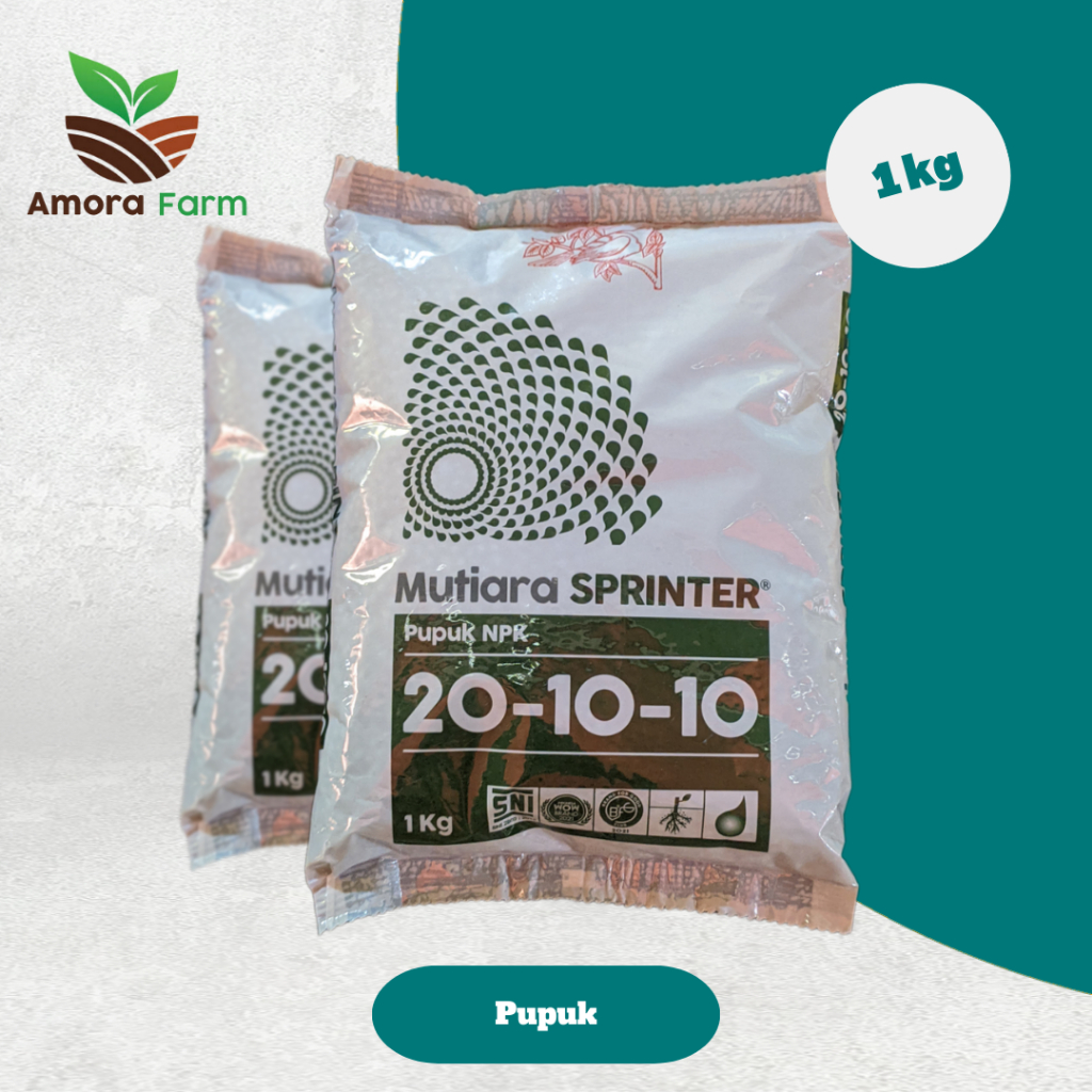 Jual PUPUK NPK MUTIARA SPRINTER 20-10-10 KEMASAN PABRIK 1KG | Shopee Indonesia