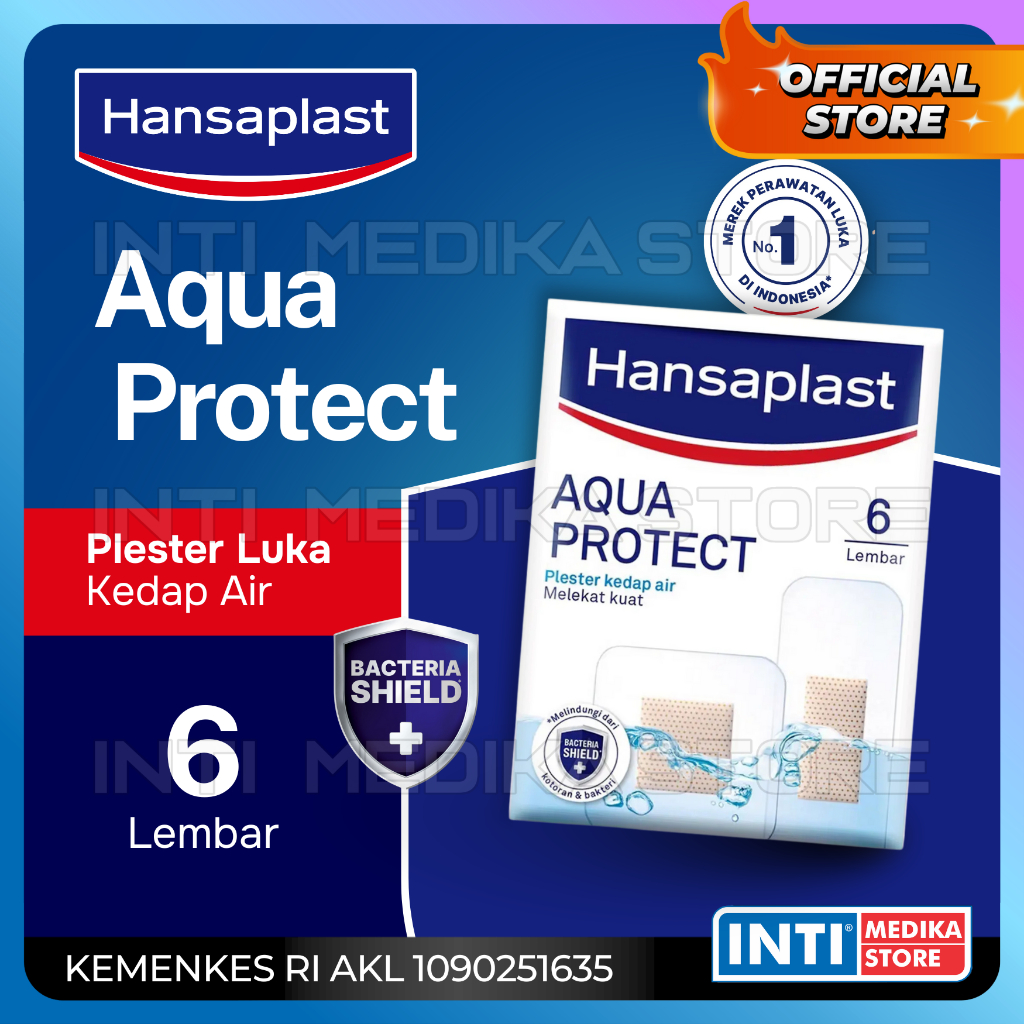 Jual HANSAPLAST - Plester Luka Kedap Air isi 6s | Hansaplast Aqua ...