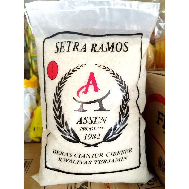 Jual Beras Setra Ramos Cianjur, kemasan 5kg, pulen putih dan bersih | Shopee Indonesia