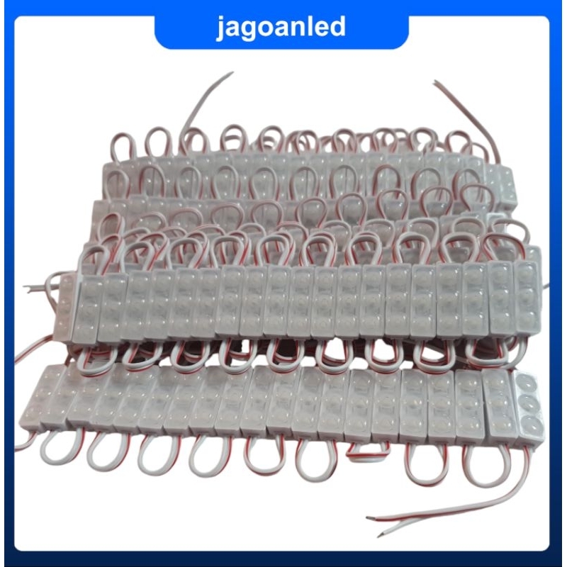 Jual Lampu LED Modul Mini Lensa 3 Mata DC 12V Module 2835 0.6W Cool White | Shopee Indonesia