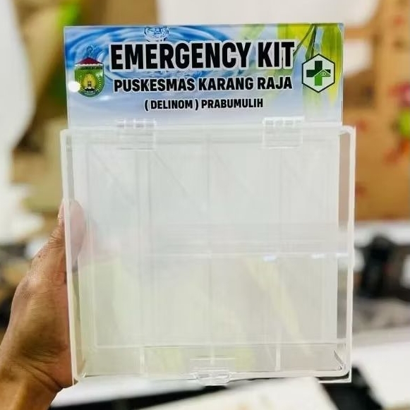 Jual KOTAK/ BOX EMERGENCY KIT + SYOK / Akrilik emergency kit | Shopee ...