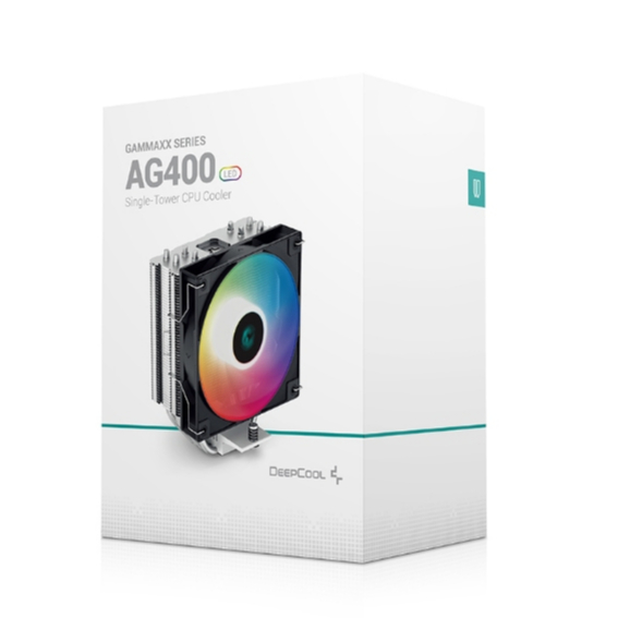 Jual Air Cooler Deepcool AG400 LED 4 Heat Pipe Cooler Socket Intel/AMD ...