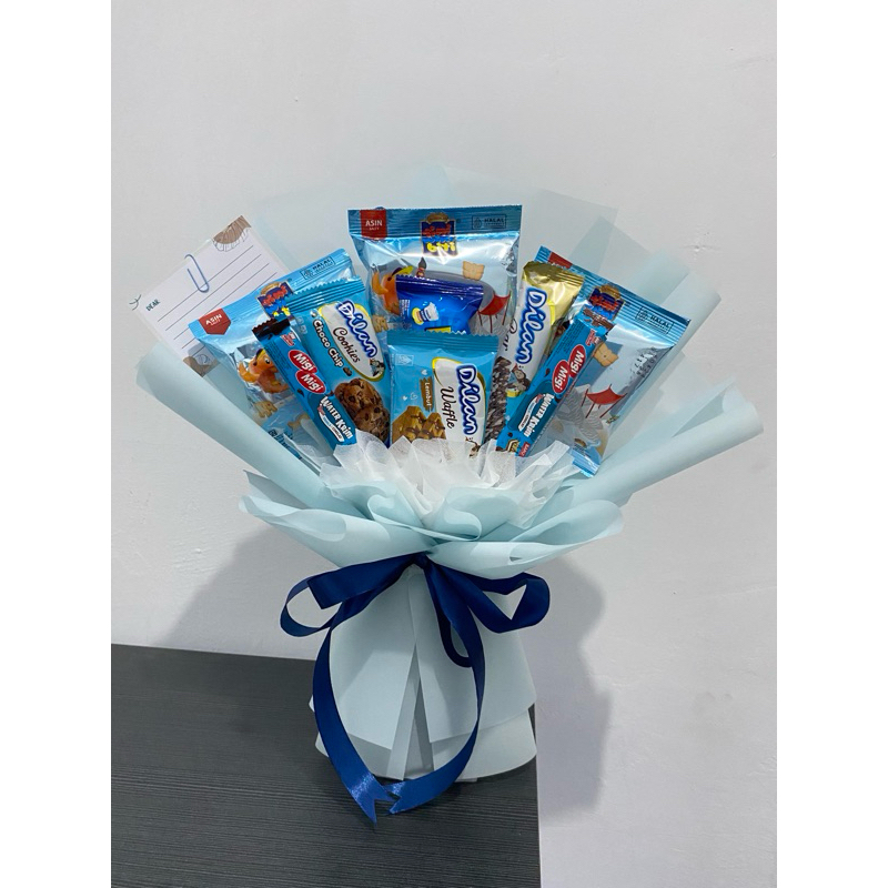 Jual BUKET SNACK BIRU | Shopee Indonesia