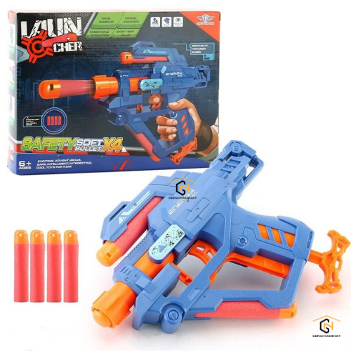 Jual Pistol Tembakan Mainan Soft Gun Peluru Lembut Soft Bullet Senapan ...