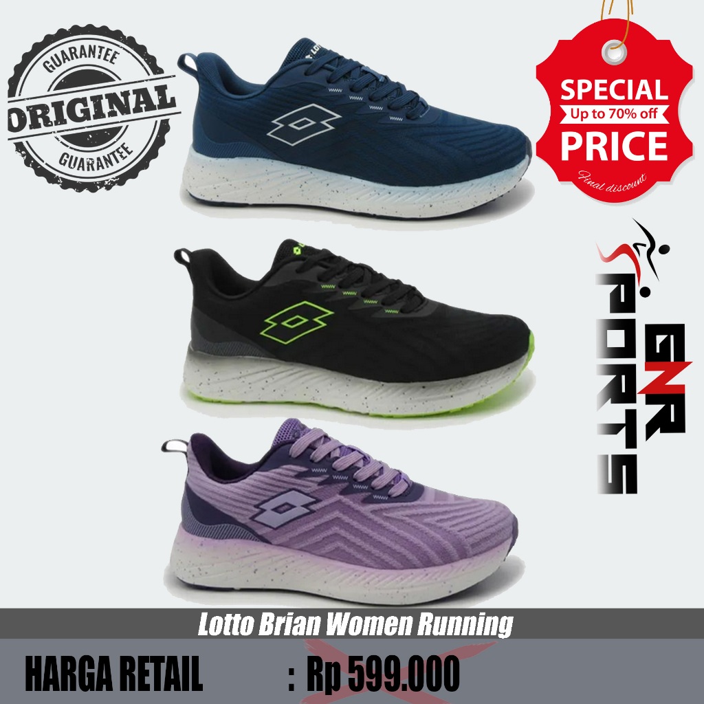 Jual Sepatu Lotto Brian Men's Running Original 100% | Shopee Indonesia