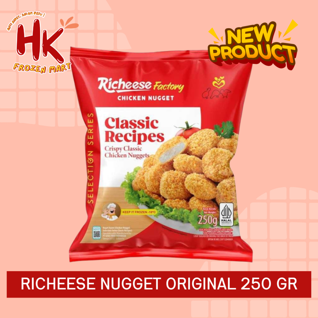 Jual Richeese Factory Nugget Original Classic 250gr | Chicken nugget ...