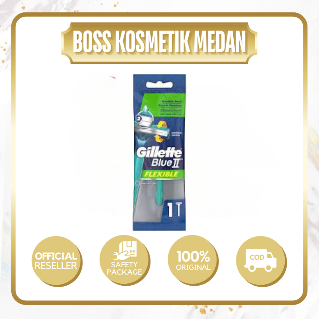 Jual Cukur Gillette Blue II Flexible (1 pcs) | Shopee Indonesia