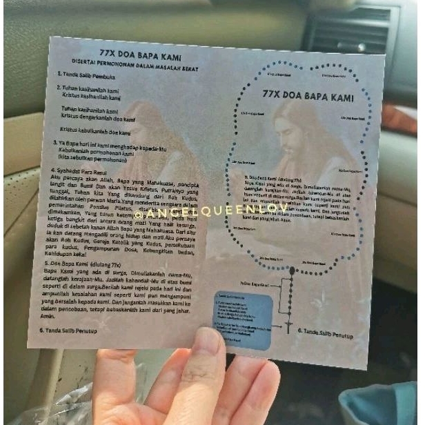 Jual Lembar Tuntunan Rosario 77x Bapa Kami 1 SET (77 lembar) | Shopee Indonesia