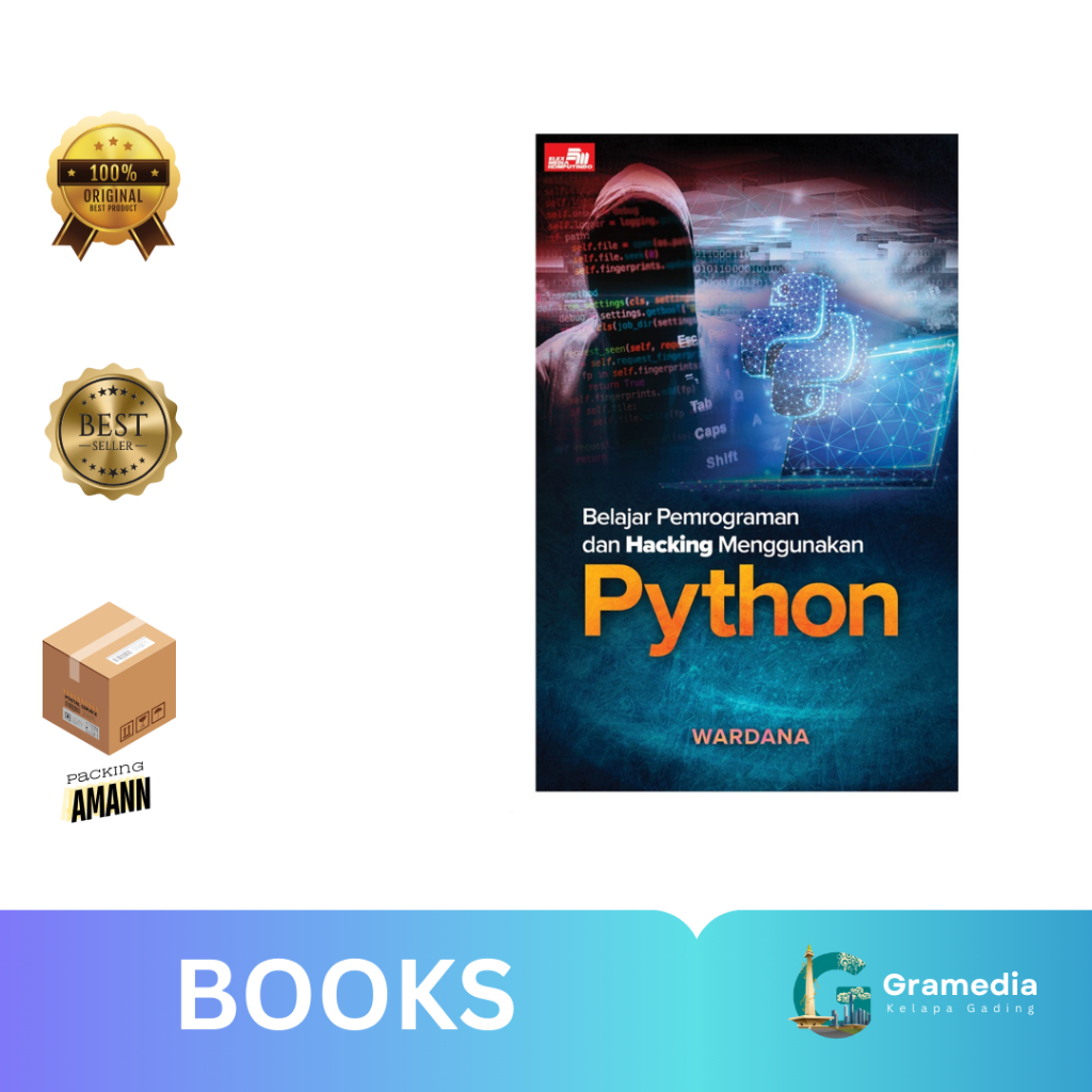 Jual Gramedia MKG - Buku Bacaan Belajar Pemrograman dan Hacking Menggunakan Python (Wardana ...