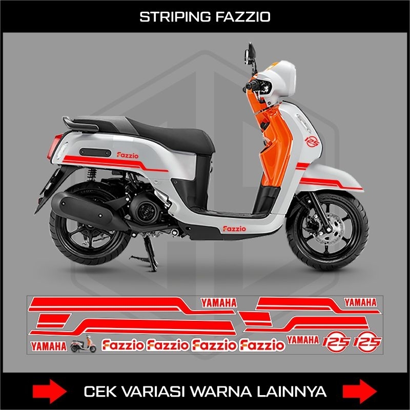 Jual Striping Yamaha Fazzio 125 / Sticker List Motor Fazzio/ Decal Stiker Fazzio Hybrid | Shopee ...