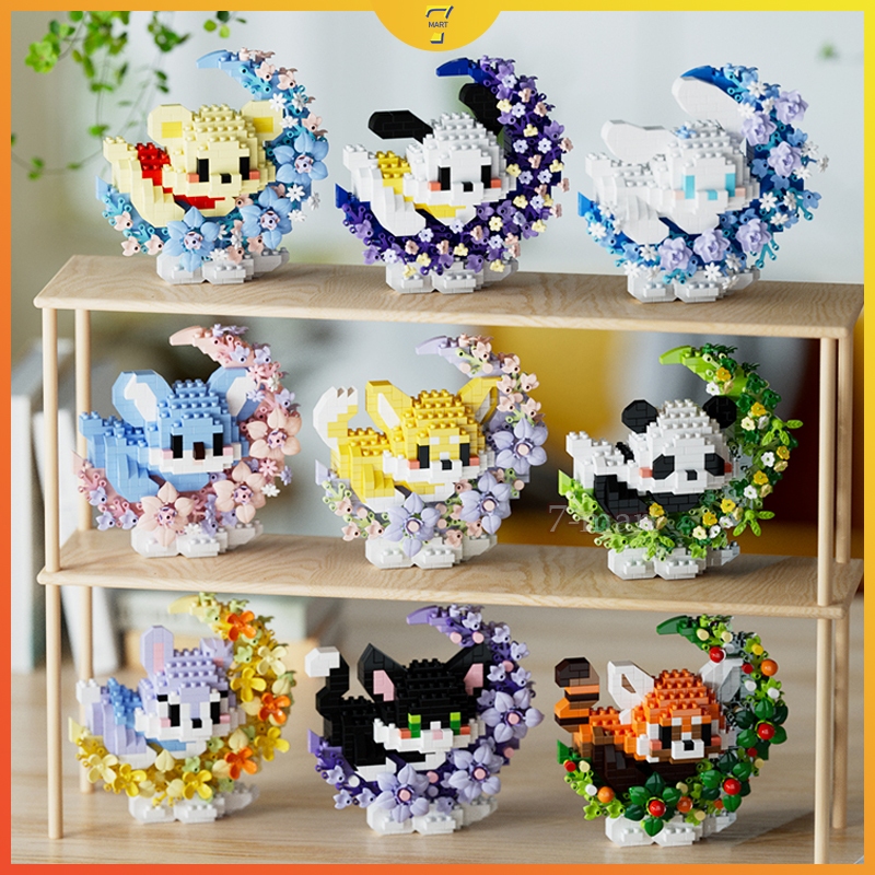 Jual Kitten Puppy Nano Block Mainan Balok Susun Mini Kartun Puzzle ...