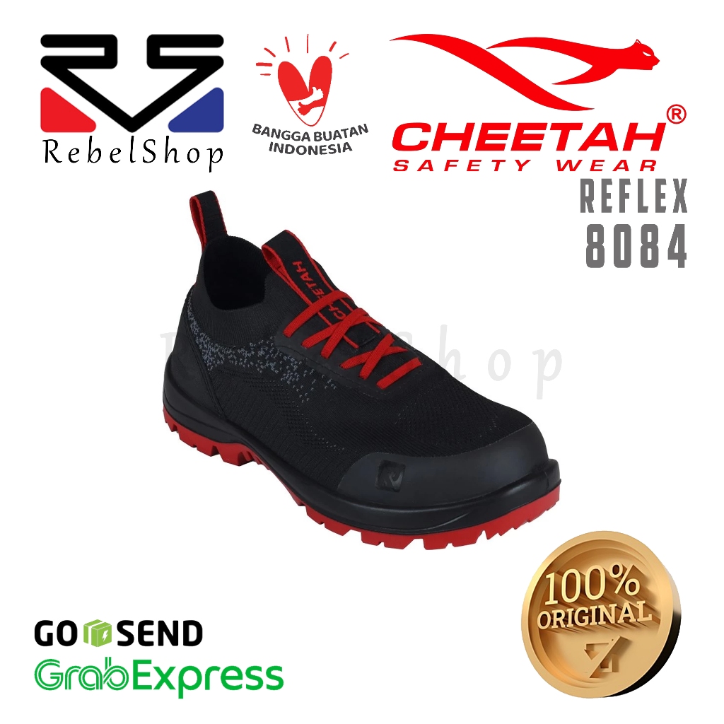 Jual Sepatu Kerja Cheetah 8084 Reflex Composite Bold Red Safety Shoes ...