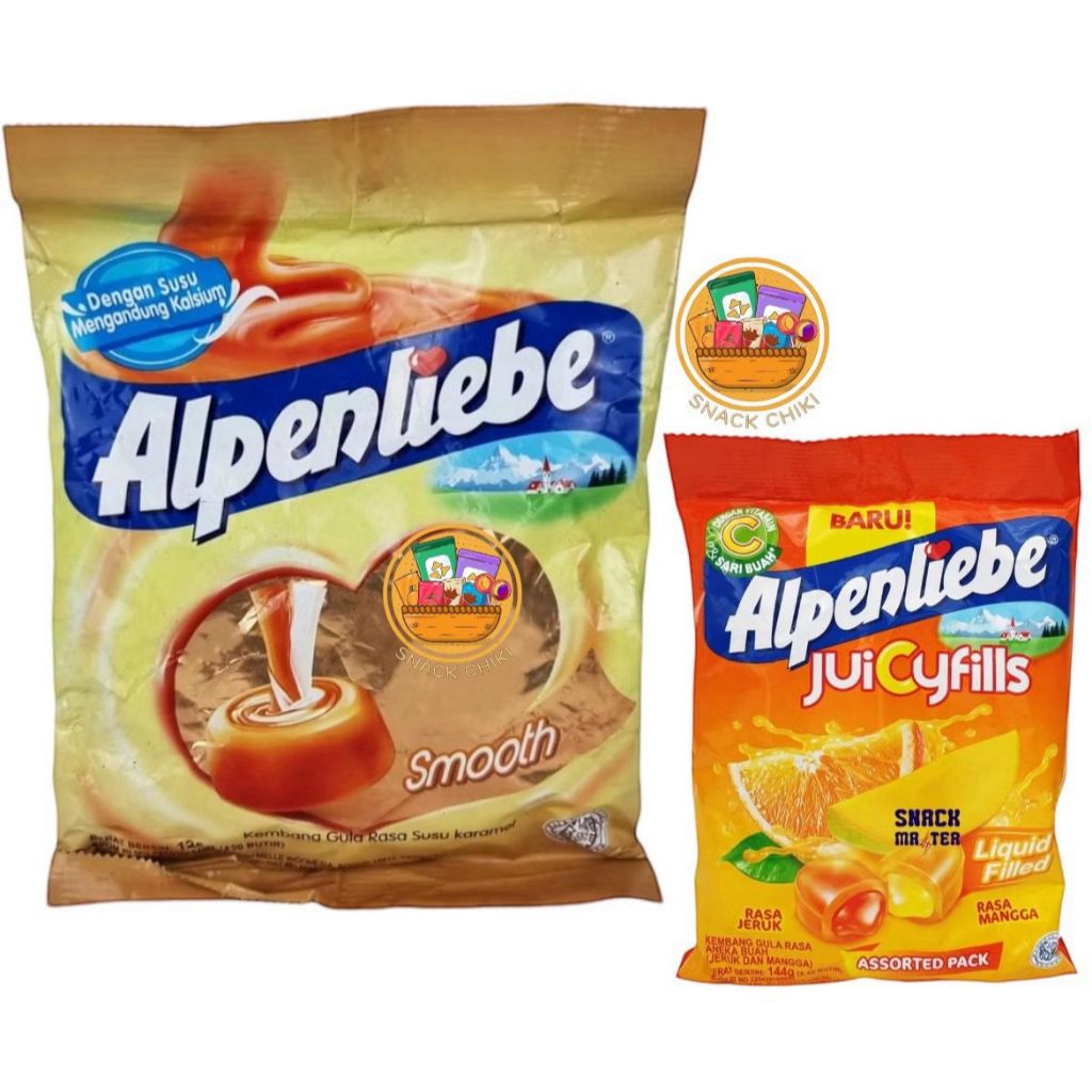 Jual PERMEN ALPENLIEBLE KARAMEL/JUICY ISI 50 PCS | Shopee Indonesia