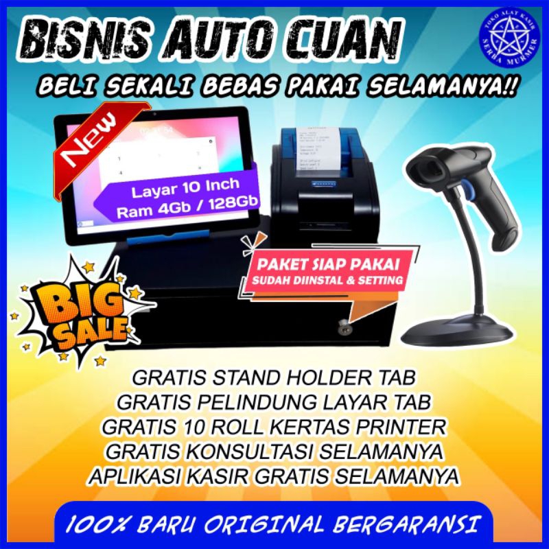 Jual Mesin Kasir Android 10 inch Terlaris Buat Semua Usaha UMKM | Shopee Indonesia