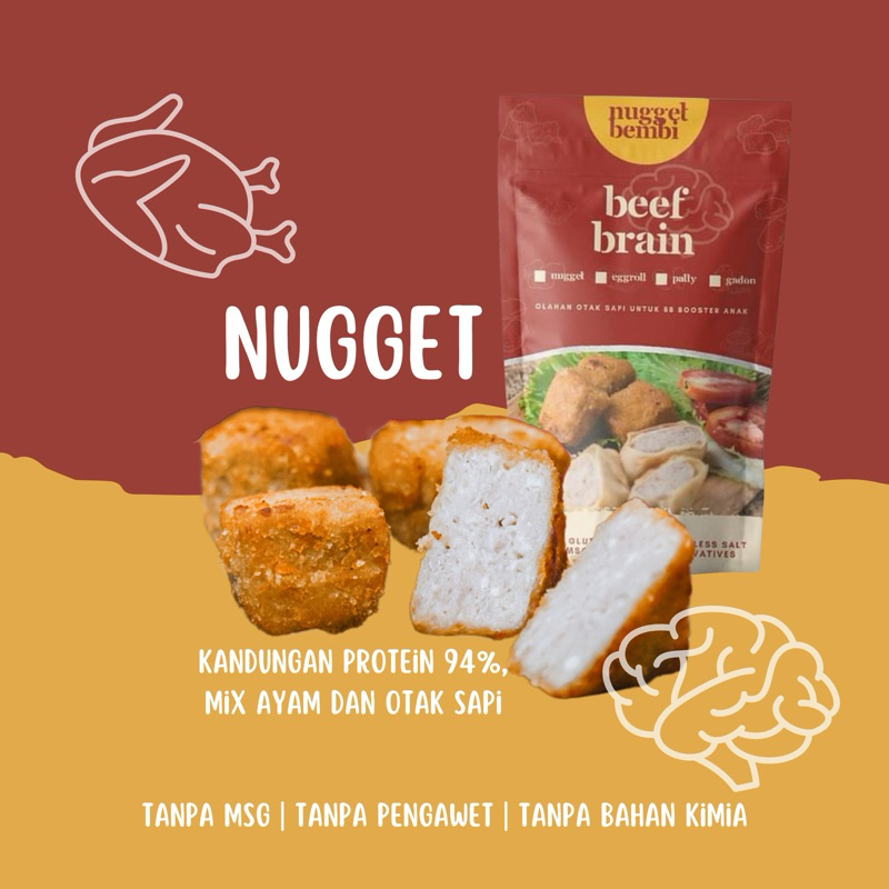Jual Nugget Otak Sapi mix Ayam | Beef Brain Nugget | MPASI LESS GLUTEN ...