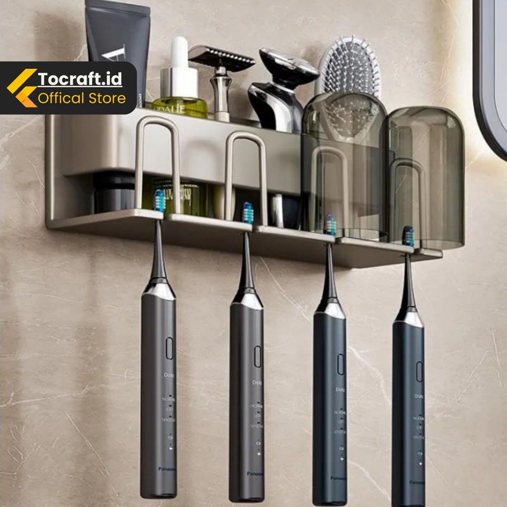 Jual TCID Rak Dinding Kamar Mandi Tempat Alat Mandi dengan Gelas ...
