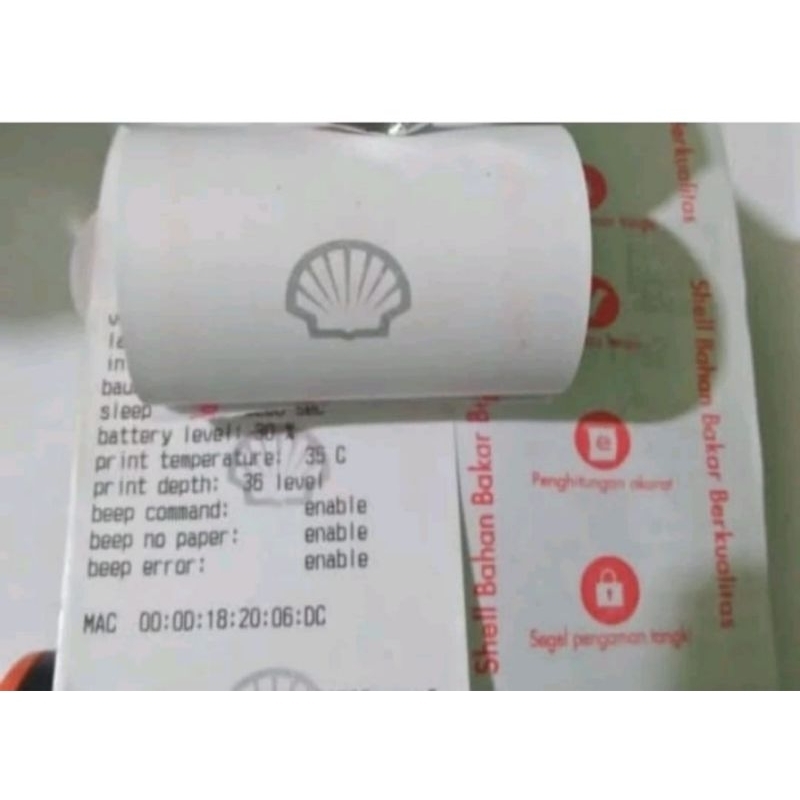 Jual Kertas Thermal EDC logo Shell ukuran 58x40 | Shopee Indonesia