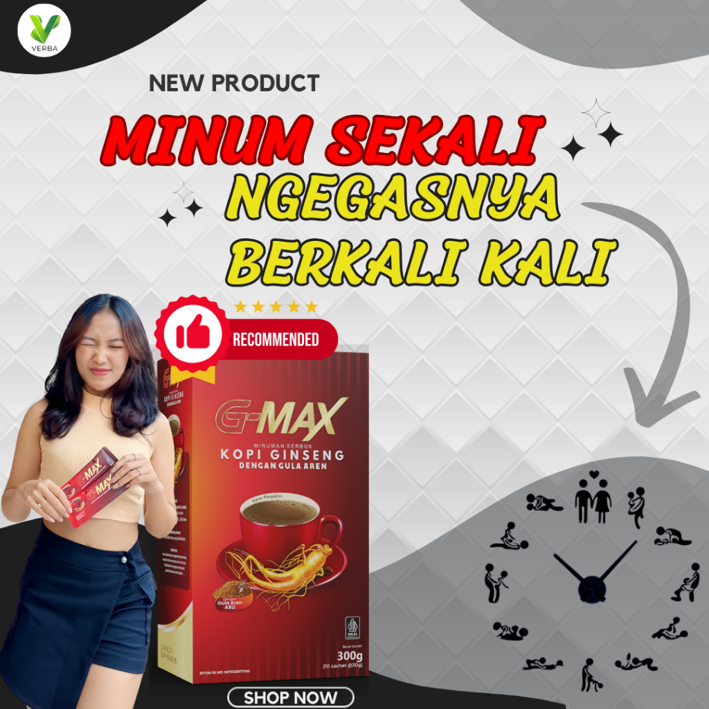 Jual Kopi Gmax Original - Kopi Stamina Kuat Tahan Lama - G-MAX Kopi Ginseng Dengan Gula Aren G ...