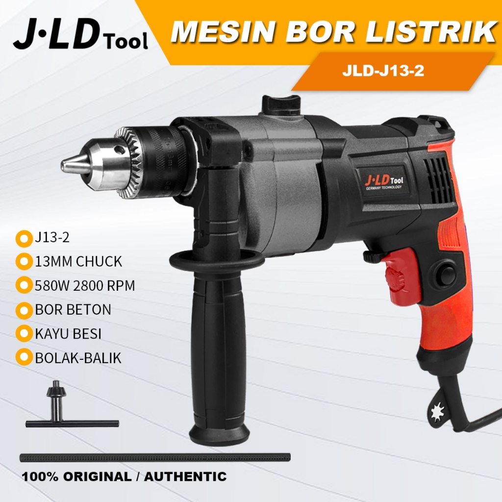 Jual JLD MESIN BOR IMPACT TEMBOK BETON 13-2 / ELECTRIC DRILL MOD J13-2 UK 13mm J.LD TOOLS BOR ...