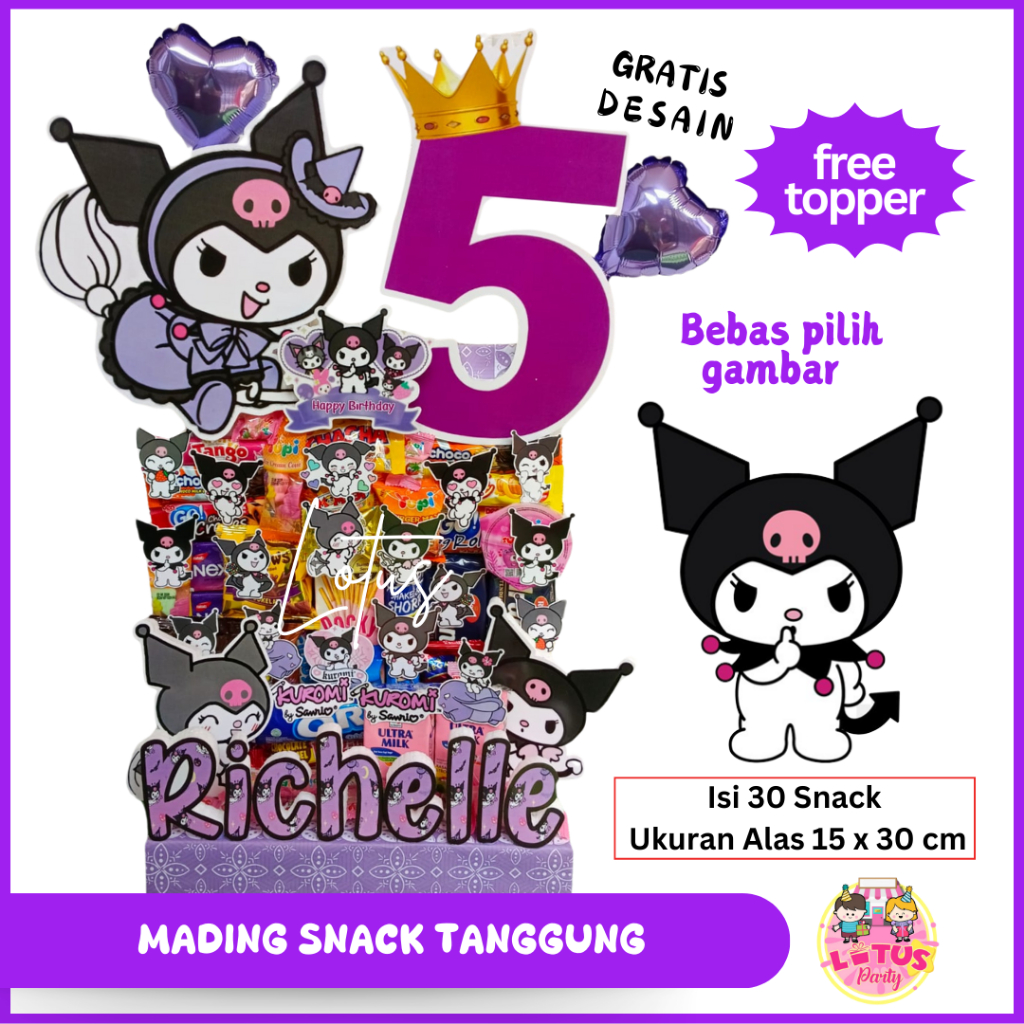Jual Mading Snack Tower LOTUS Ulang Tahun Snack Tower | Shopee Indonesia
