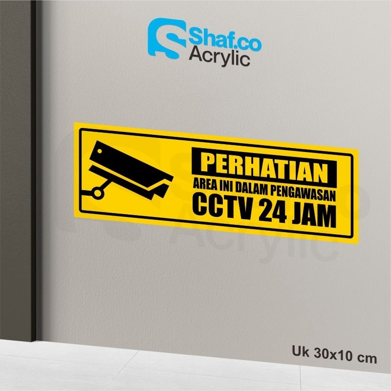 Jual STICKER AREA INI DALAM PENGAWASAN CCTV // STIKER // RAMBU-RAMBU ...