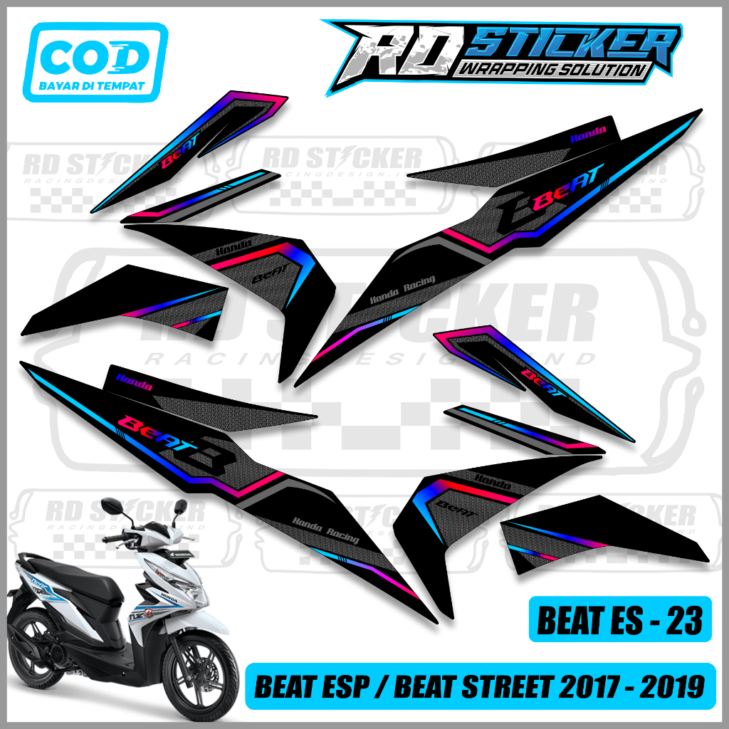 Jual Striping Beat esp New Esp Street 2016 2017 2018 2019 Sticker viral ...