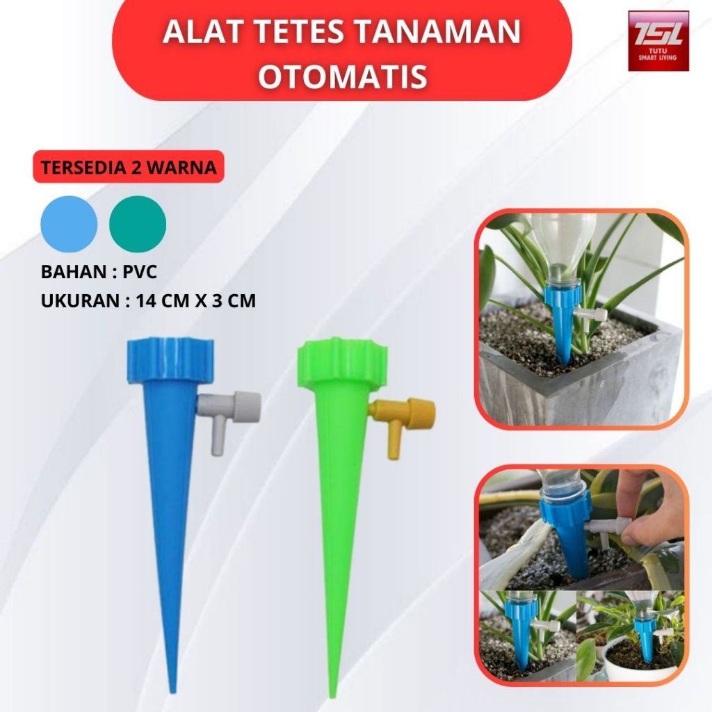 Jual TUTU Alat Tetes Tanaman Otomatis 1 PCS/ Otomatis Type Tetes Drip ...