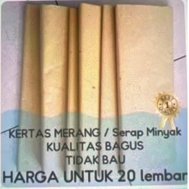 Jual Kertas Merang/Kertas Serap Minyak | Shopee Indonesia