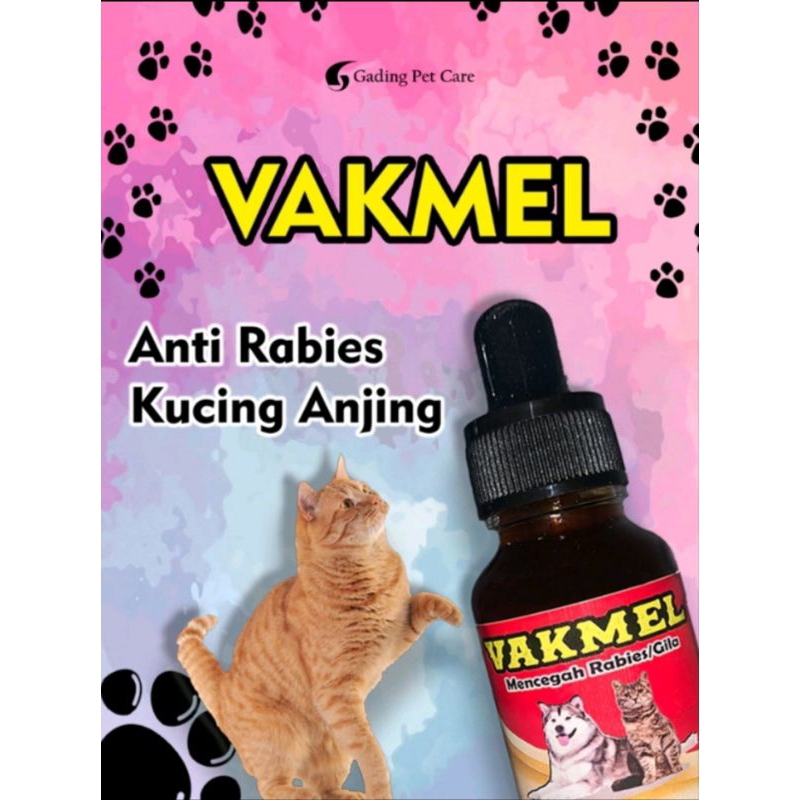 Jual VAKMEL Pencegah Rabies Kucing dan Anjing Anti Rabies Kucing Anti ...