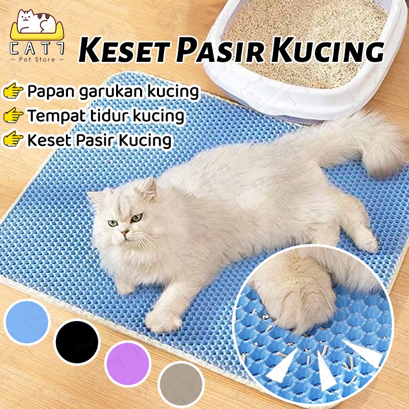 Jual Keset Pasir Kucing Litter Box Kucing EVA Double-Layer Mat Kucing ...