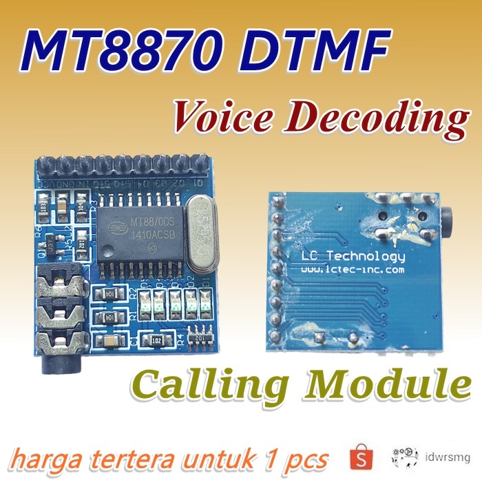 Jual Calling Module MT8870 DTMF Voice Decoding | Shopee Indonesia